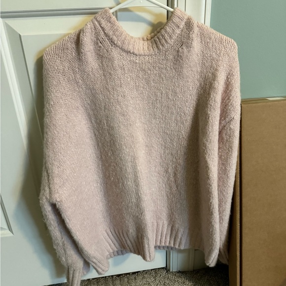 Zara | Sweaters | Zara Pink Oversized Sweater | Poshmark